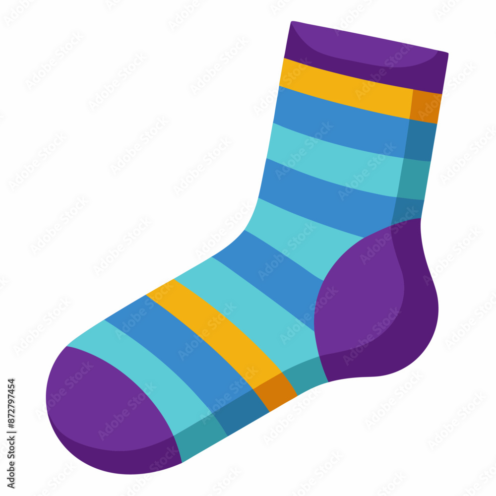 sock clipart cartoon Illustration drawing Stock Vector | Adobe Stock