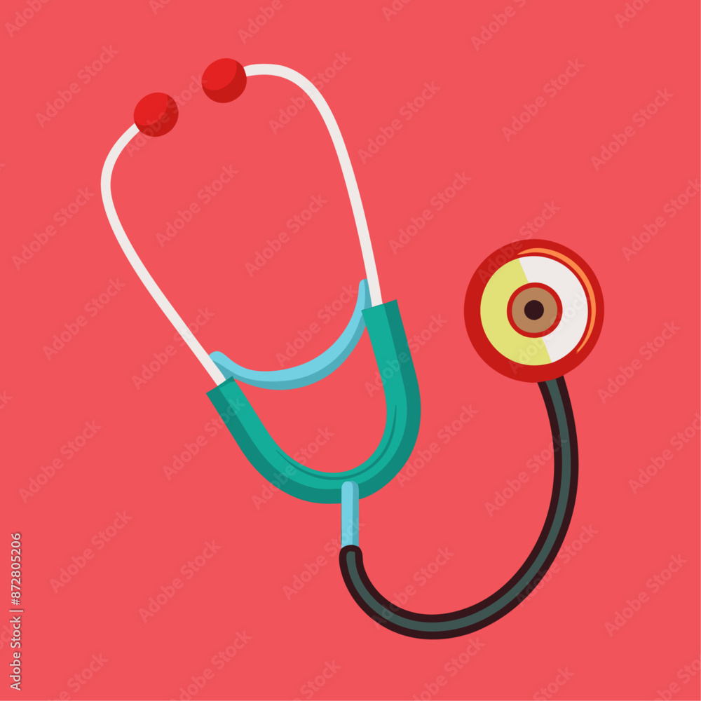 stethoscope clipart cartoon Illustration drawing Stock Vector | Adobe Stock