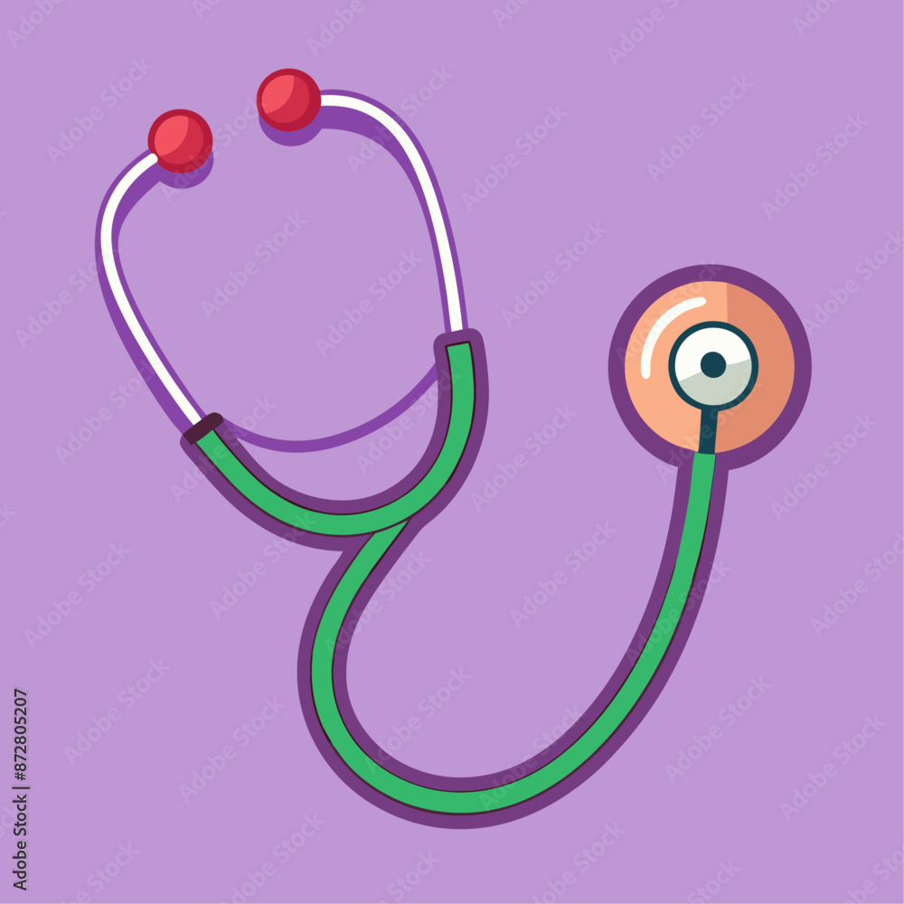 stethoscope clipart cartoon Illustration drawing Stock Vector | Adobe Stock