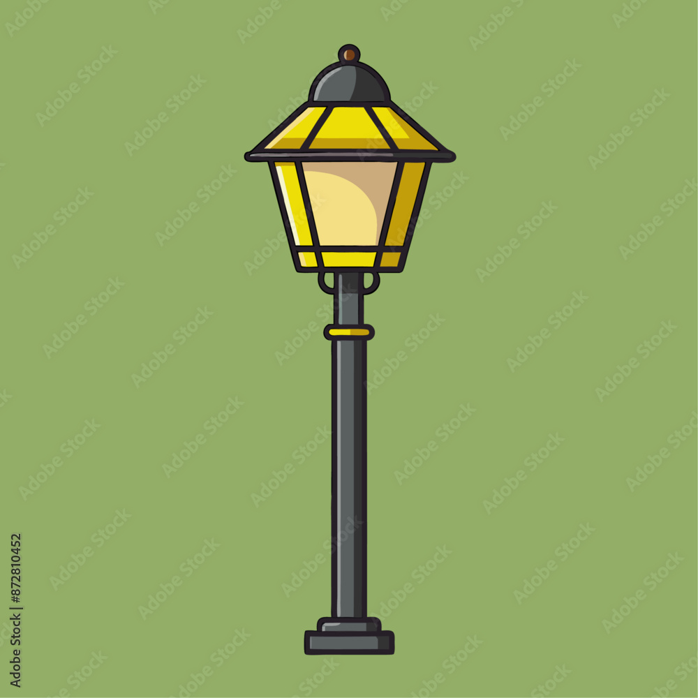 street light clipart cartoon Illustration drawing Stock Vector | Adobe ...