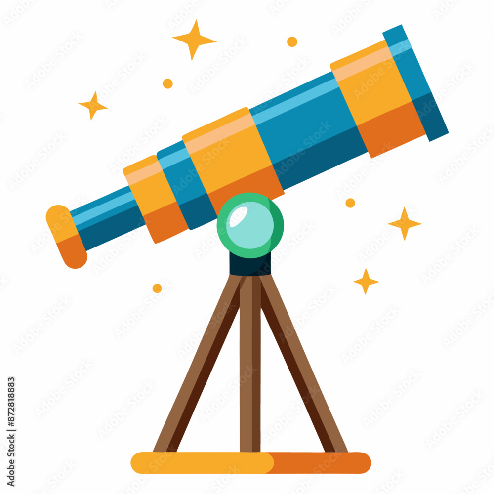 Stock-Vektorgrafik „telescope clipart cartoon Illustration drawing ...