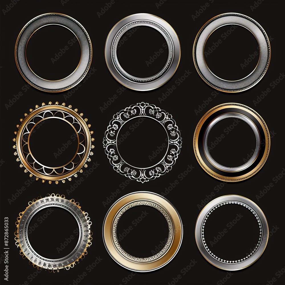 Ui game borders evolution frames for rpg game avatars, game ui ux ...