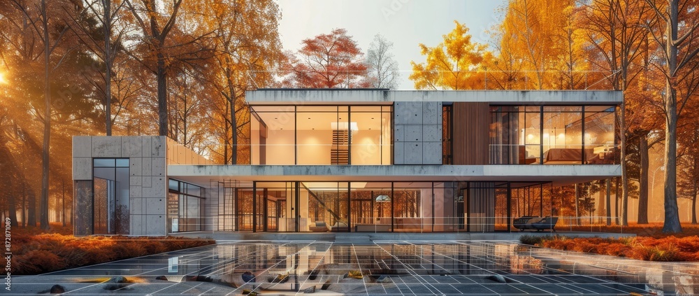 Design concept for a smart building. Design and engineering of the ...