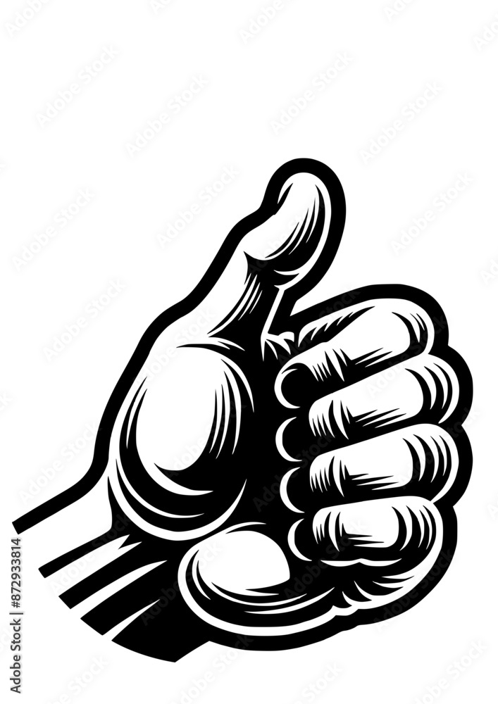 Image vectorielle Stock Thumb Up SVG, Like SVG, Finger SVG, Thumbs Up ...