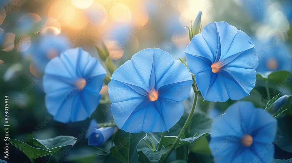 Magical atmosphere and soft light close up photo of beautiful morning ...