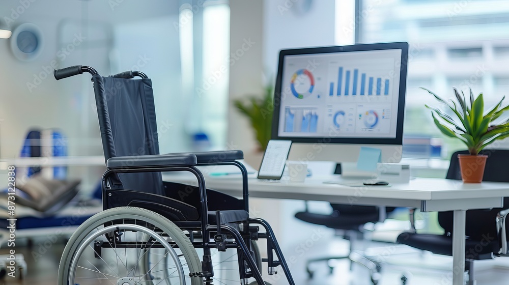 A wheelchair accessible for workers with disabilities in an inclusive ...