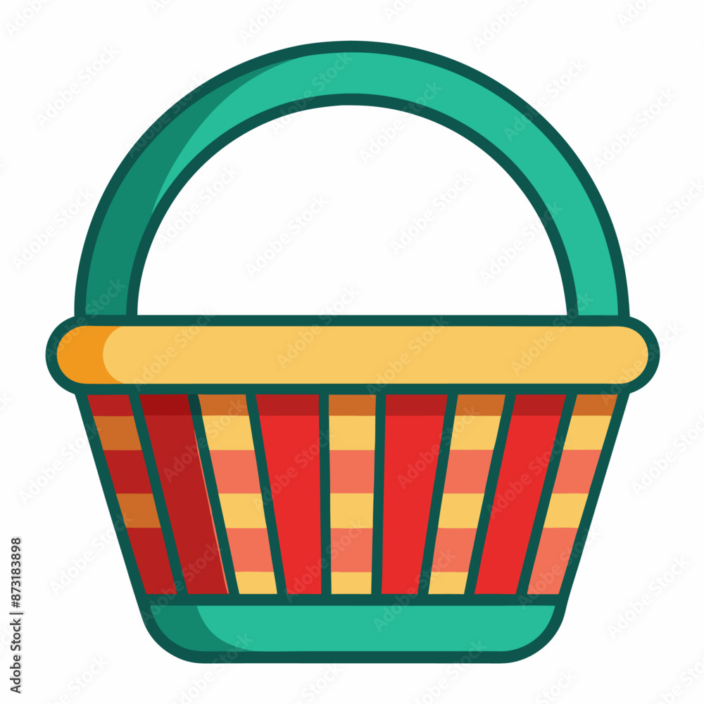 basket clipart cartoon Illustration drawing Stock Vector | Adobe Stock
