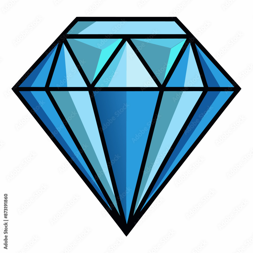 diamond clipart cartoon Illustration drawing Stock Vector | Adobe Stock
