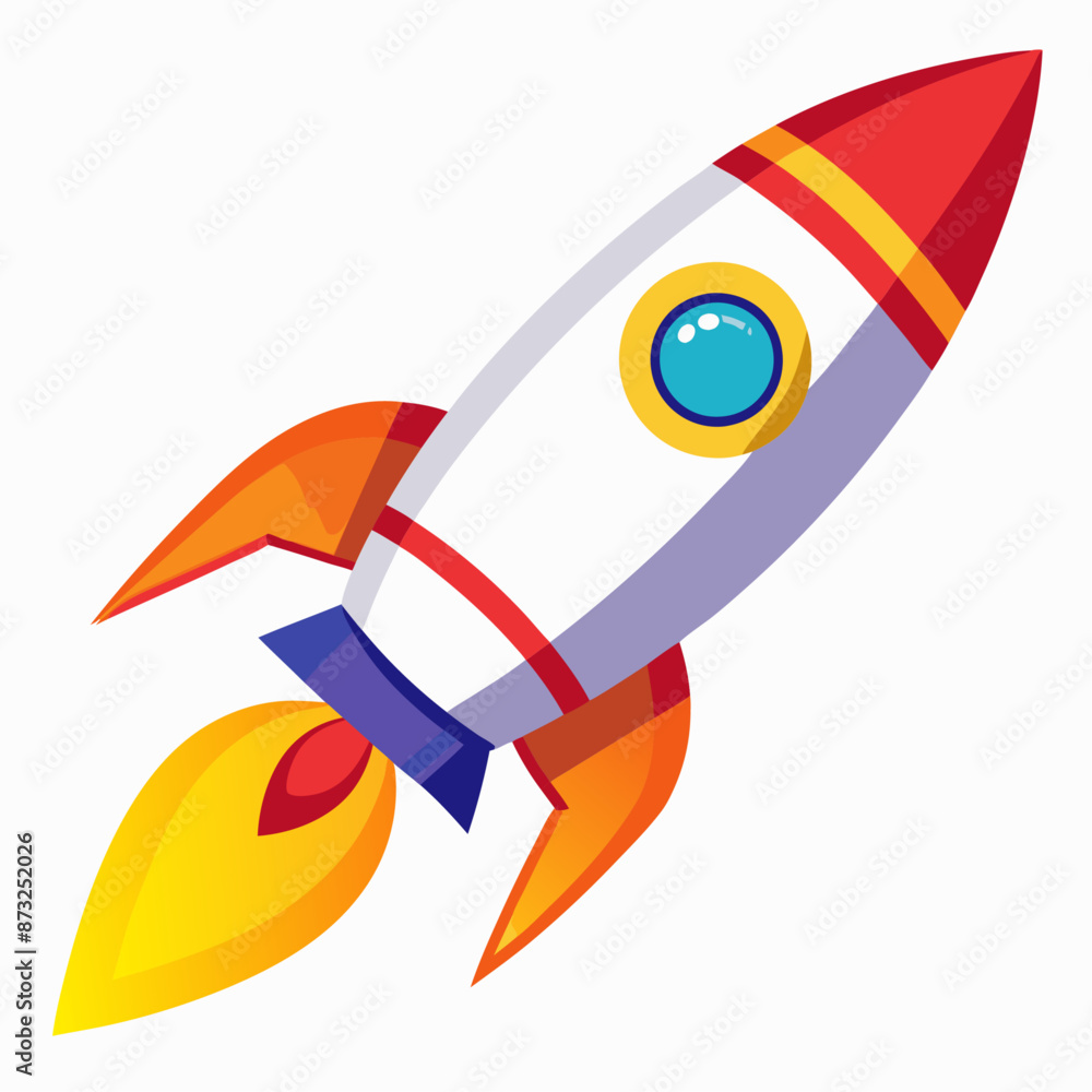rocket clipart cartoon Illustration drawing Stock Vector | Adobe Stock