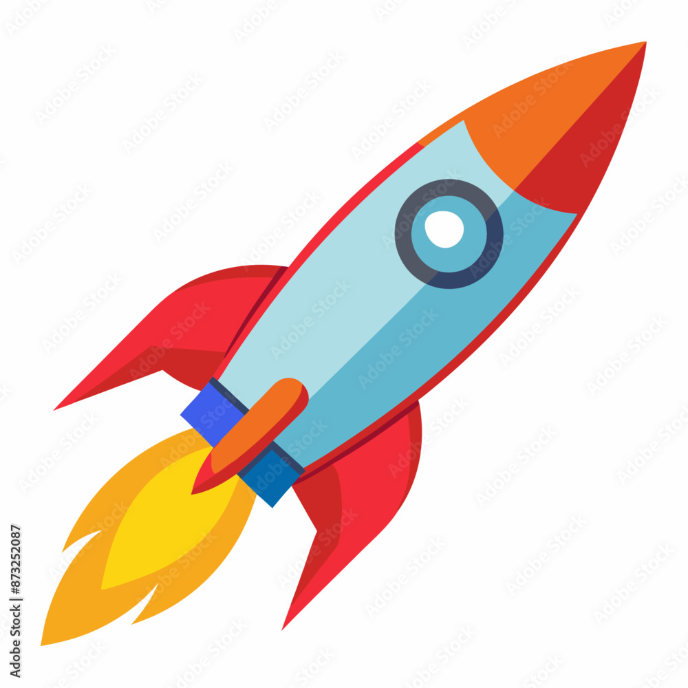 rocket clipart cartoon Illustration drawing Stock Vector | Adobe Stock
