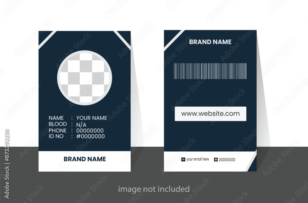 Modern unique professional and clean id card design template. Identity ...