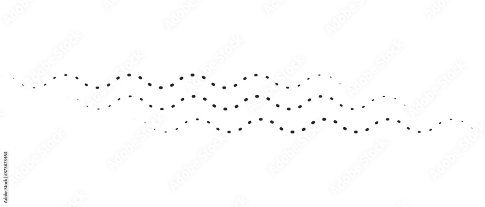 Wavy, waving, billowy, squiggle and squiggle lines. Distortion ...