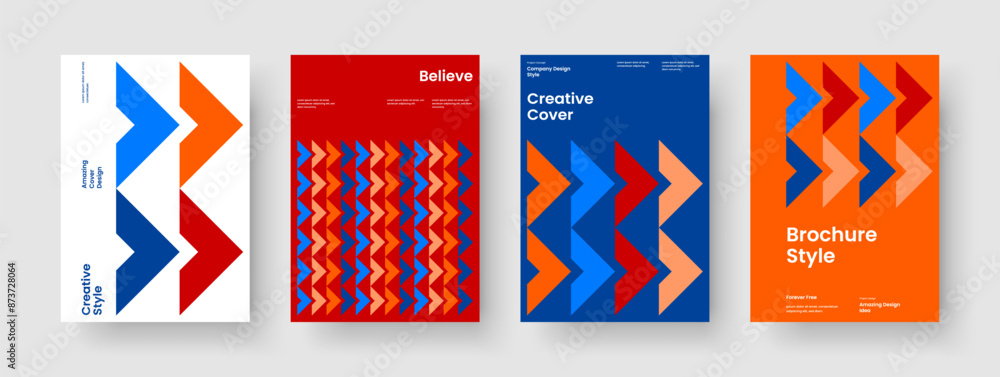 Geometric Brochure Design. Abstract Poster Layout. Creative Flyer ...