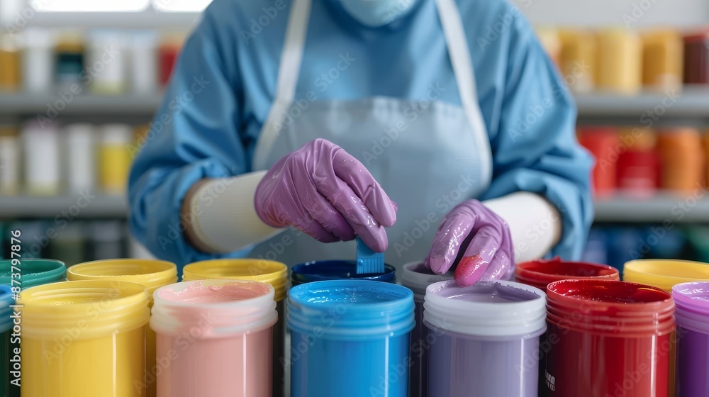 Step-by-step visualization of applying a combination of substances for ...