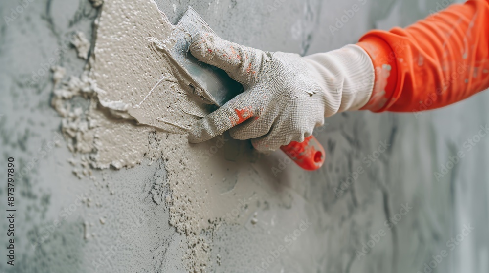 Step-by-step visual of the plastering process, from initial application ...