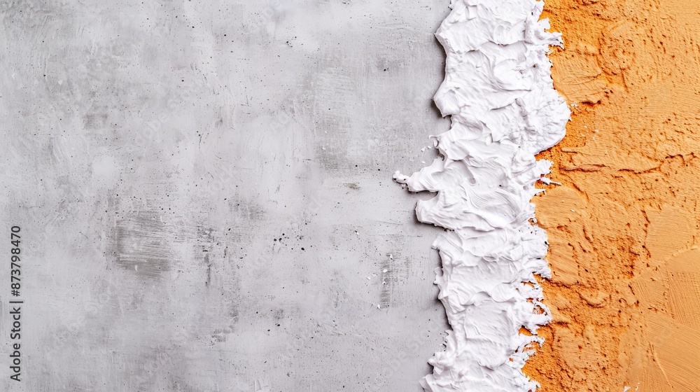 Visual depiction of the plastering process, showing the coating spread ...