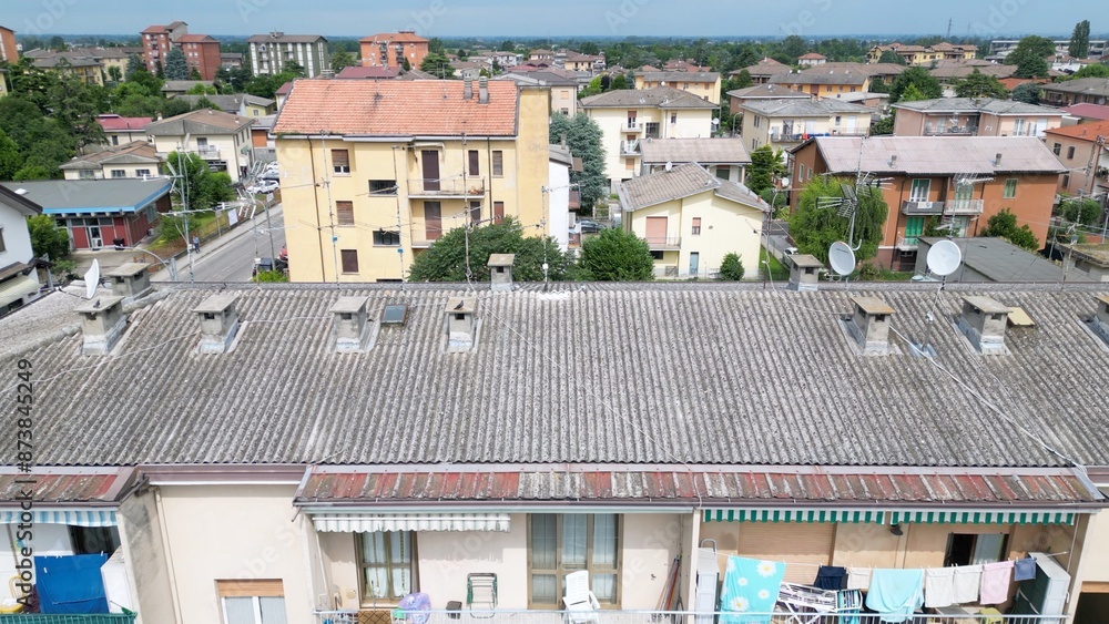 Asbestos eternit is a dangerous material for human health due to lung ...