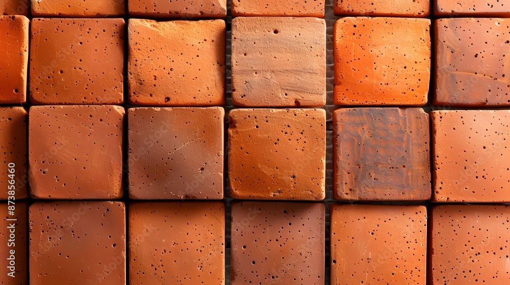 Rustic Terracotta Tile Floor Zoom Backgrounds - Warm Earthy Tones and ...