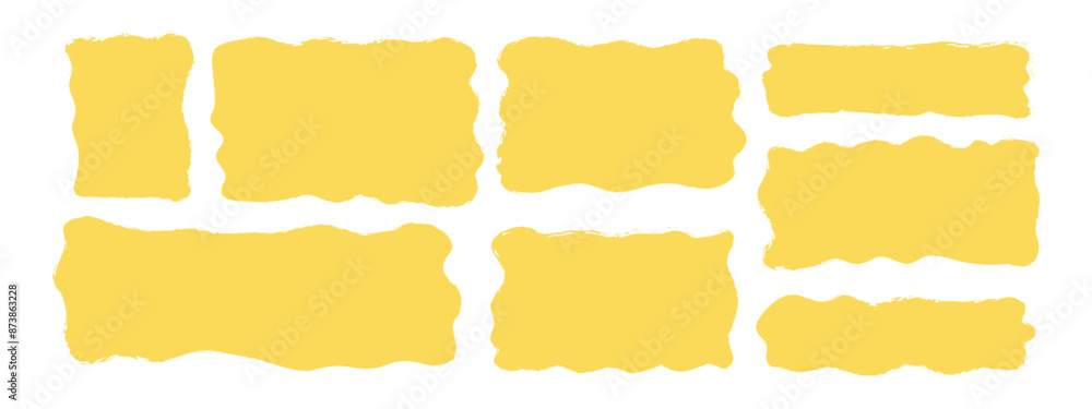 Set rectangle and square paper quote frames, quote text box, empty form ...