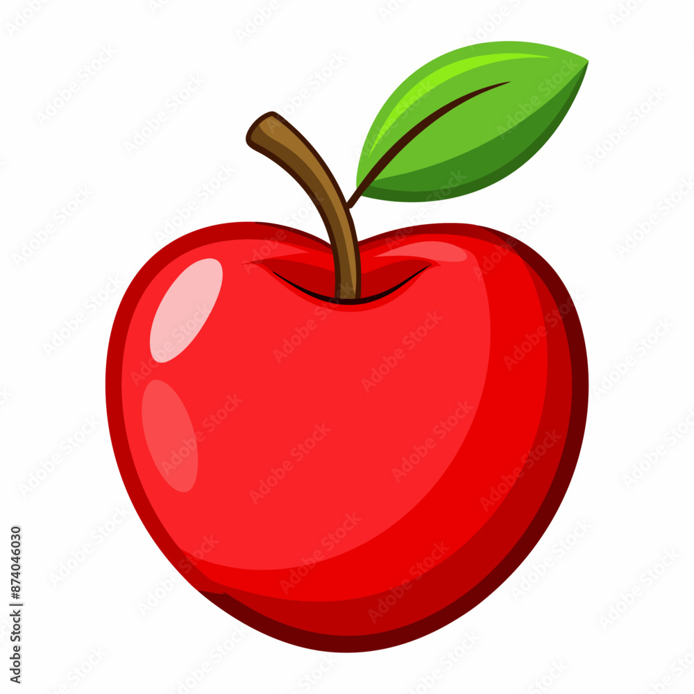 apple clipart cartoon Illustration drawing Stock Vector | Adobe Stock