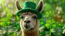St. Patrick's Day Llama Free Stock Photo - Public Domain Pictures