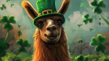 St. Patrick's Day Llama Free Stock Photo - Public Domain Pictures