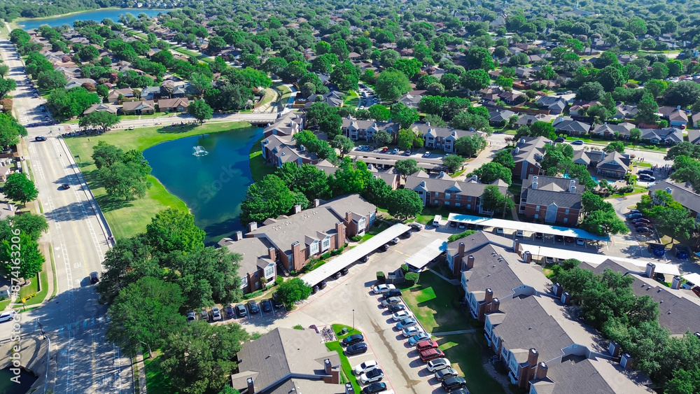 Waterfront residential subdivision mixed apartment complex rental ...