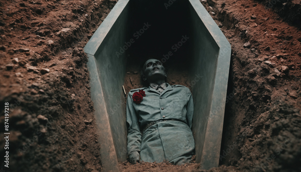 A creature, zombie, vampire, just a skeleton, monster or demon, evil ...