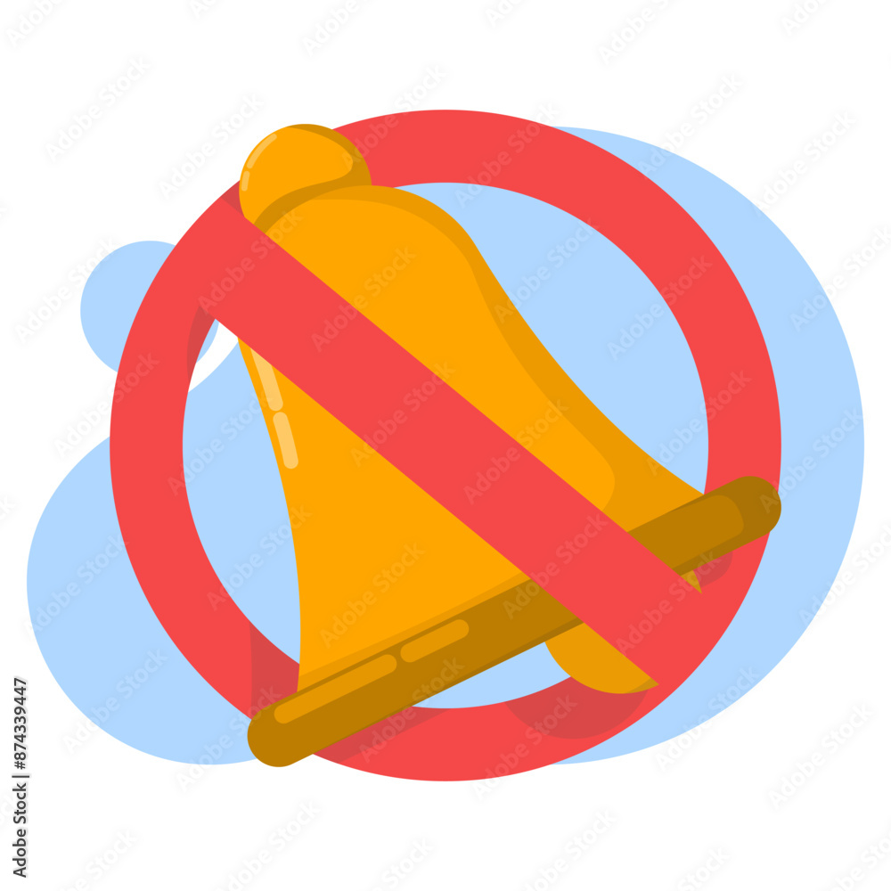 concept of turning off notification messages. do not disturb mode ...