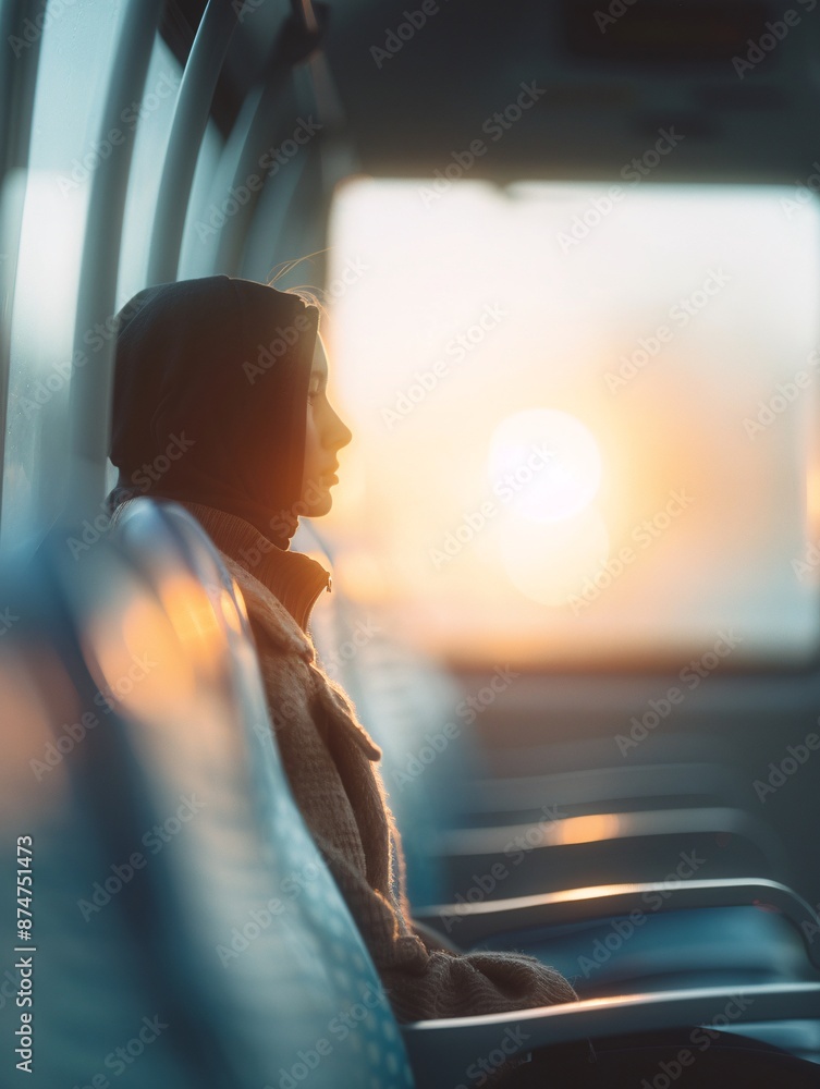 Documentary style photograph capturing educators commuting to school ...