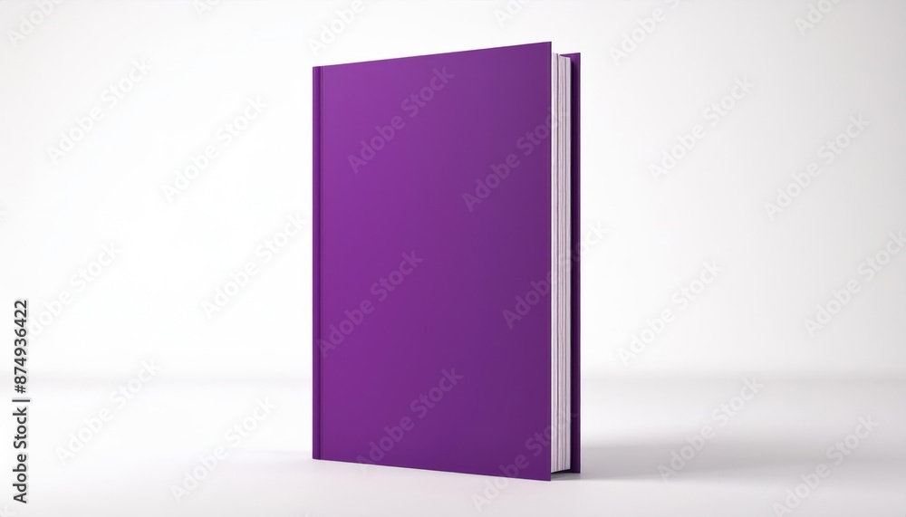 Purple Hardcover Book Mockup - Template for Branding or Title Placement ...