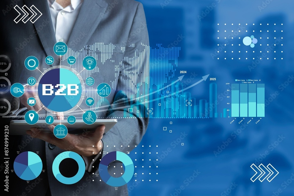 B2B and B2C Business: Corporate Commerce, Transactions, Sales ...