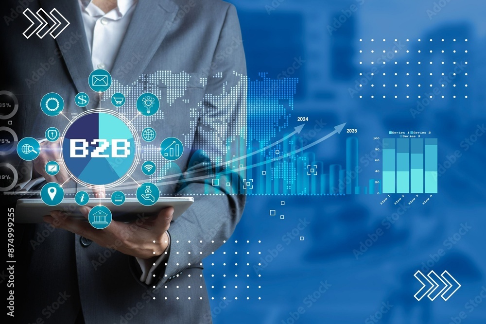 B2B and B2C Business: Corporate Commerce, Transactions, Sales ...