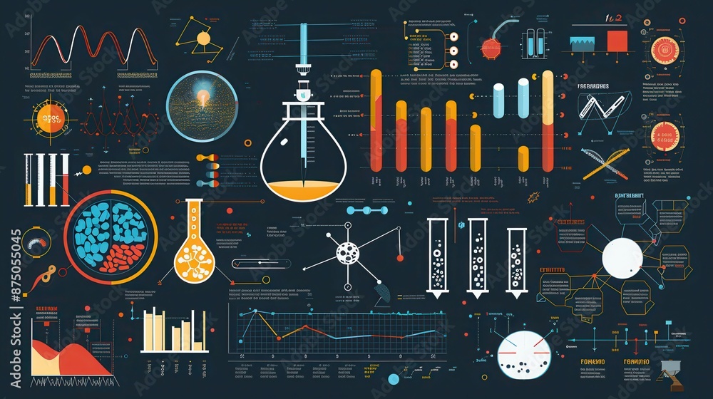 Infographic explaining a complex scientific concept, with clear ...