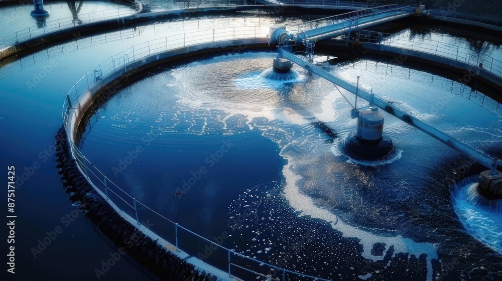 "Active Sludge Tank for Cleaning Sewage Water in Modern Treatment ...