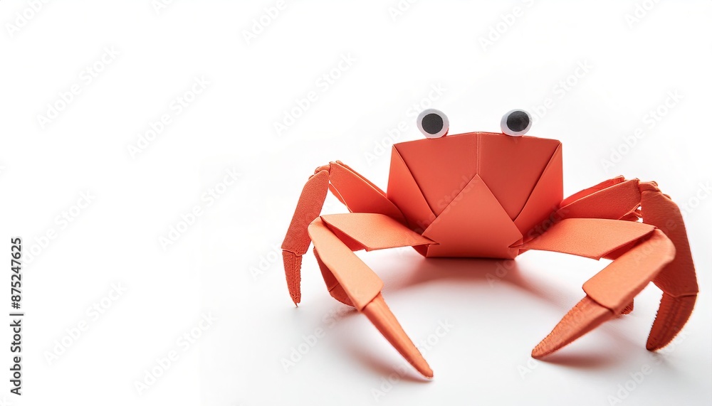 Animal concept origami of a fiddler Crab - Brachyura Malacostraca ...