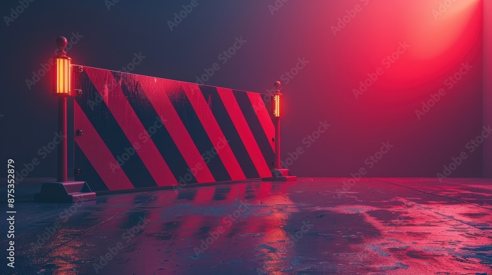 Shielded infrastructure with security barriers, representing critical ...