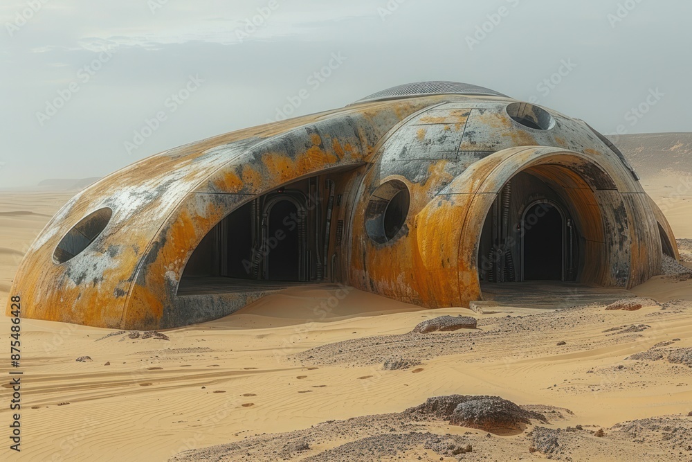 Desert Futuristic Dome: Filming Location for Star Wars Episode IV Stock ...