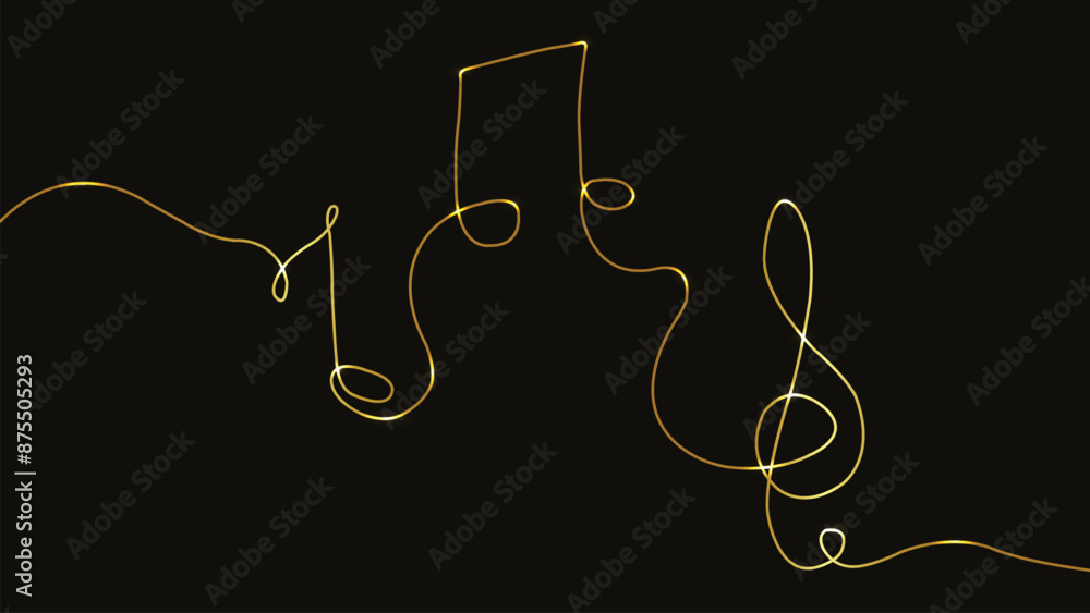 Music. Line art. Music notes. treble clef. Melody, classical music ...