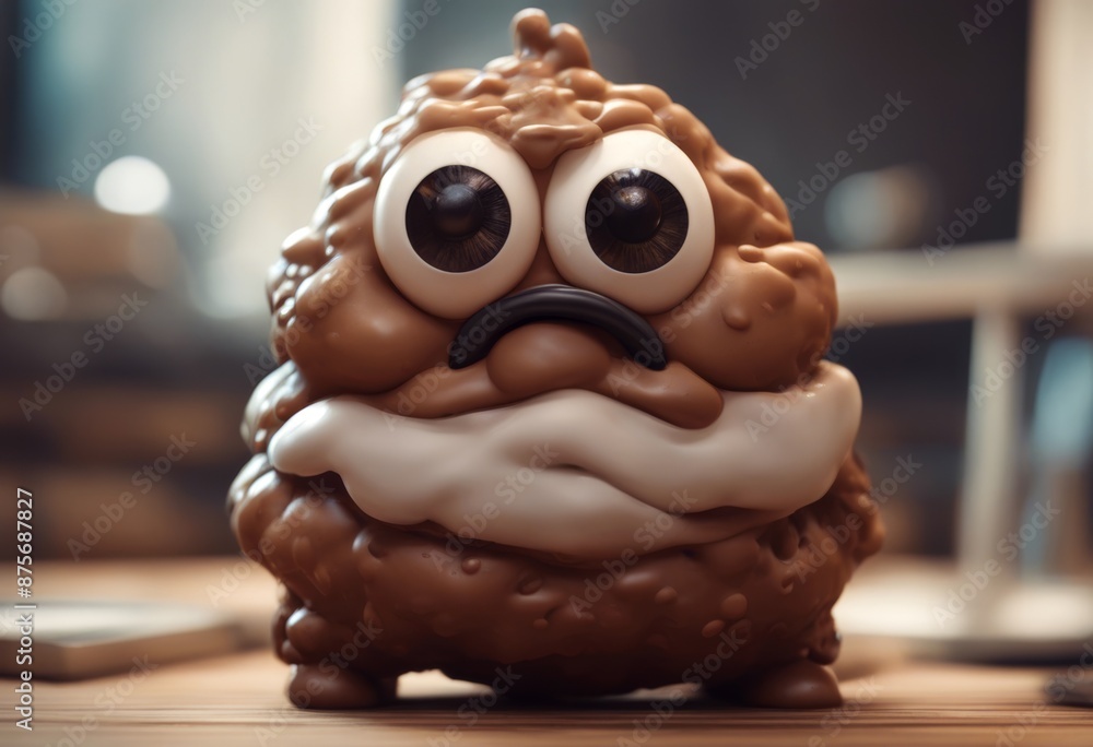 cartoon poop illustration character angry design Stock Illustration ...