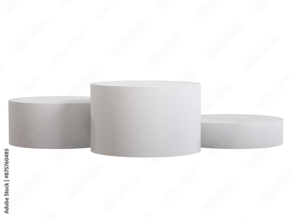 Blank winner podium platform stage isolated on png background with ...