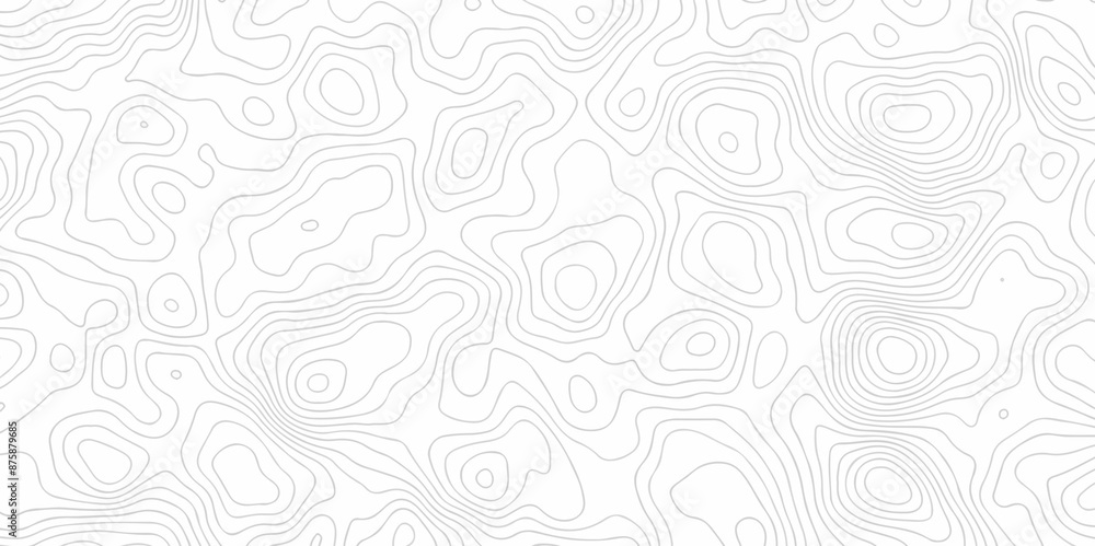 The stylize topography landscape grid map and counter wave line ...