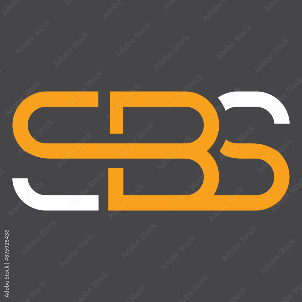SBS SBC intials 3 alphabets Stock Vector | Adobe Stock