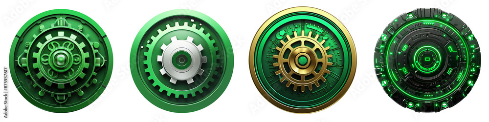 Green Technology clipart collection, symbol, logos, icons isolated on ...