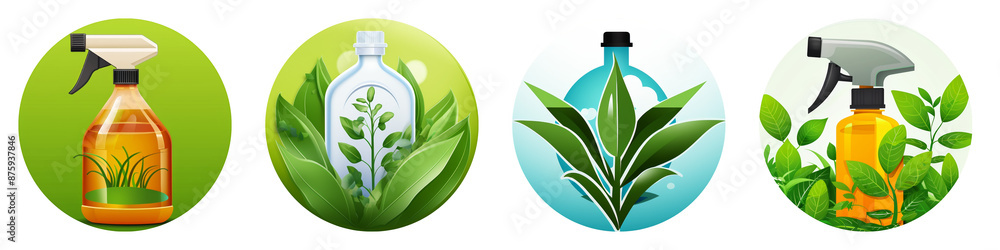 Herbicide clipart collection, symbol, logos, icons isolated on ...