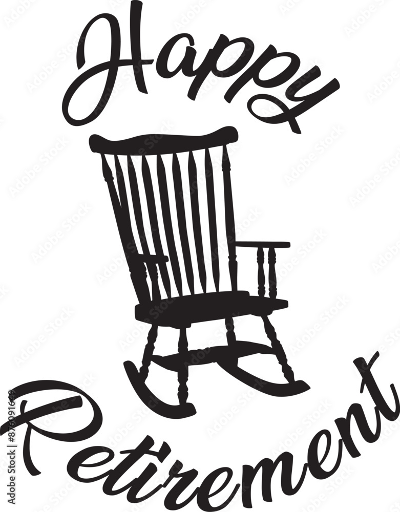 Happy Retirement SVG Cut File for Cricut and Silhouette, EPS Vector ...
