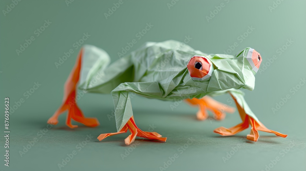Frog: A fun origami animal that can jump and leap, made from a single ...