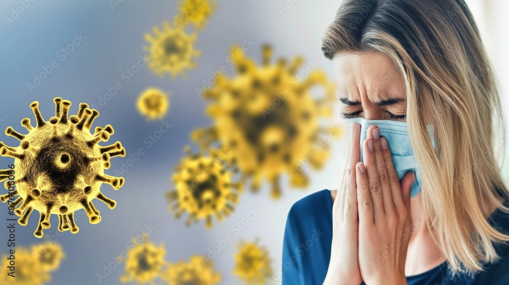 Person sneezing, representing the spread of germs and the need for good ...