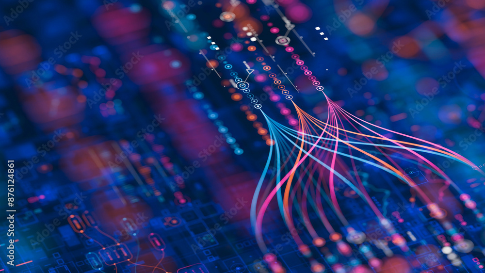 Big data technology Data science analysing artificial intelligence generative AI deep learning ...