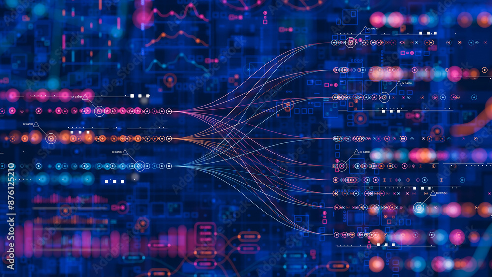 Big data technology Data science analysing artificial intelligence ...